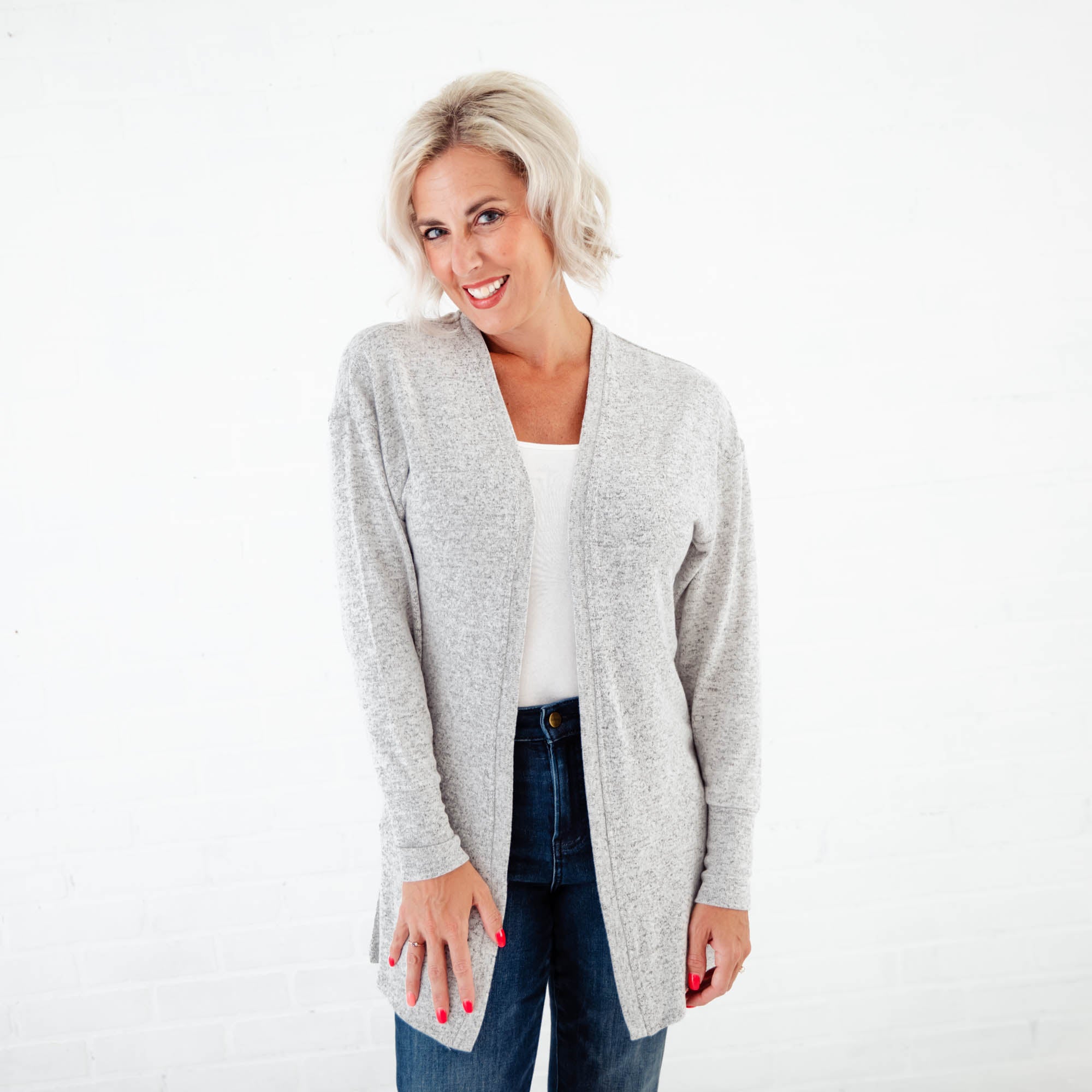 Lush Signature Blend Sandstone Cardigan | Dreamiere