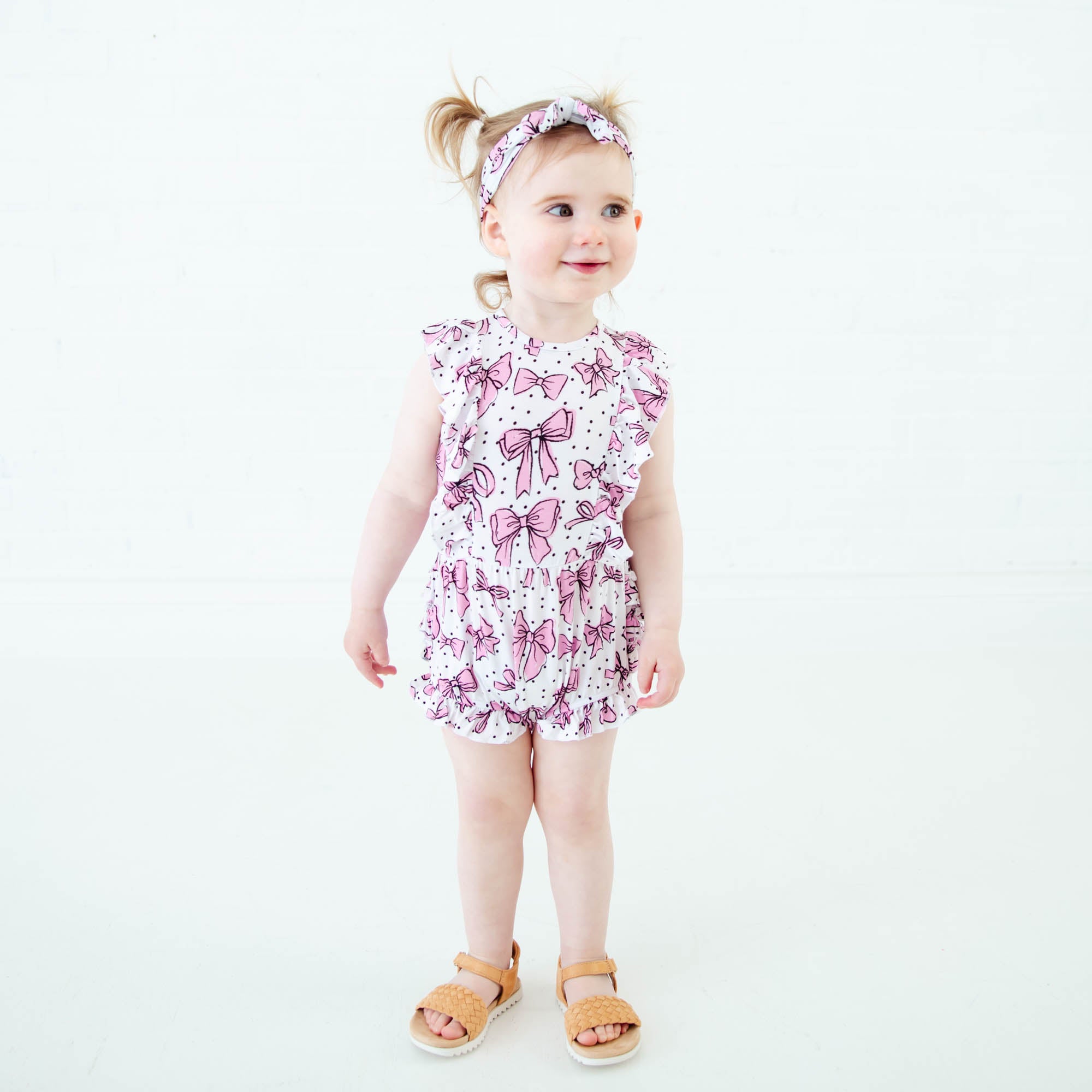 All Tied Up Bamboo Baby Rompers | Dreamiere