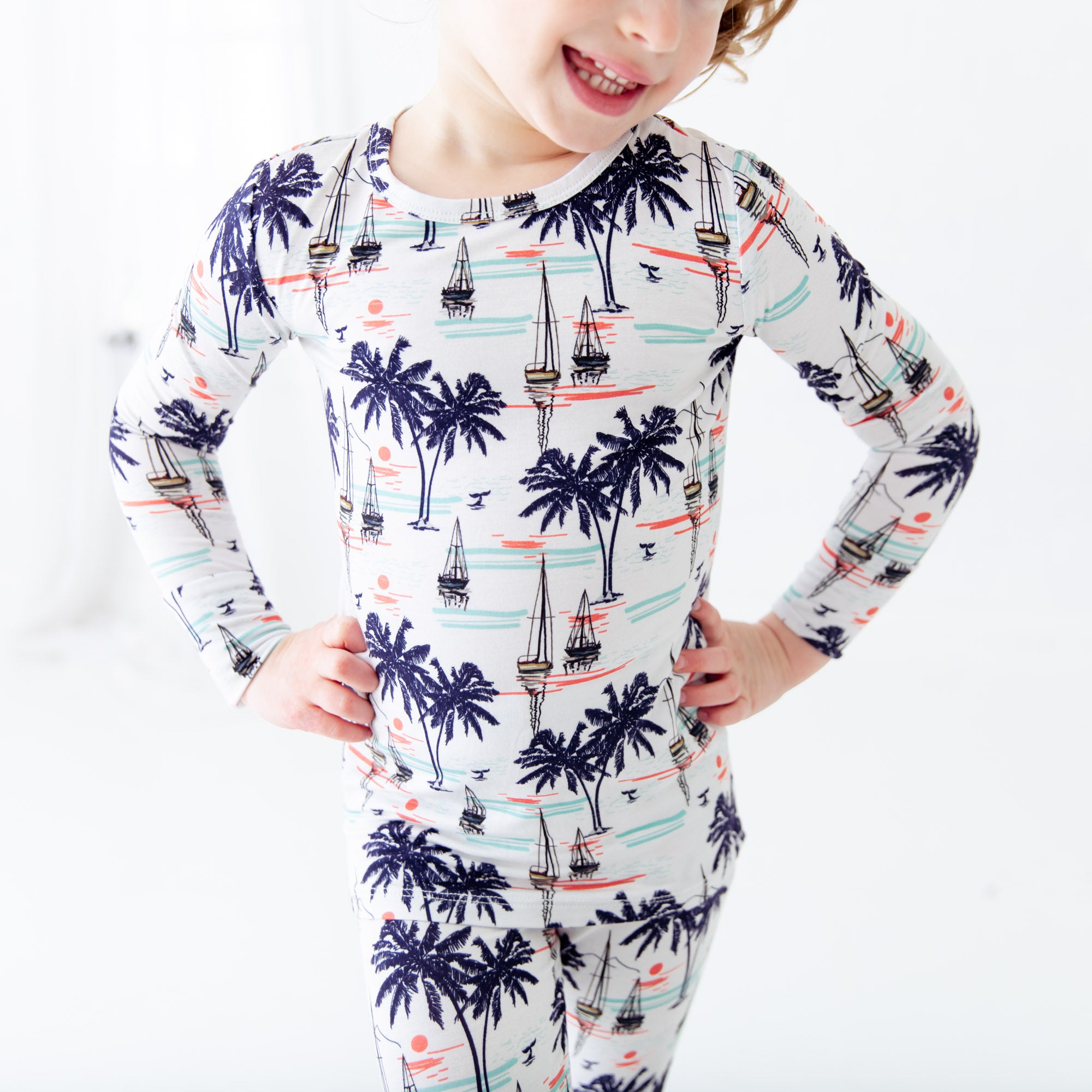 Sunset Sails Bamboo Baby Pajama Sets for kids – Dreamiere