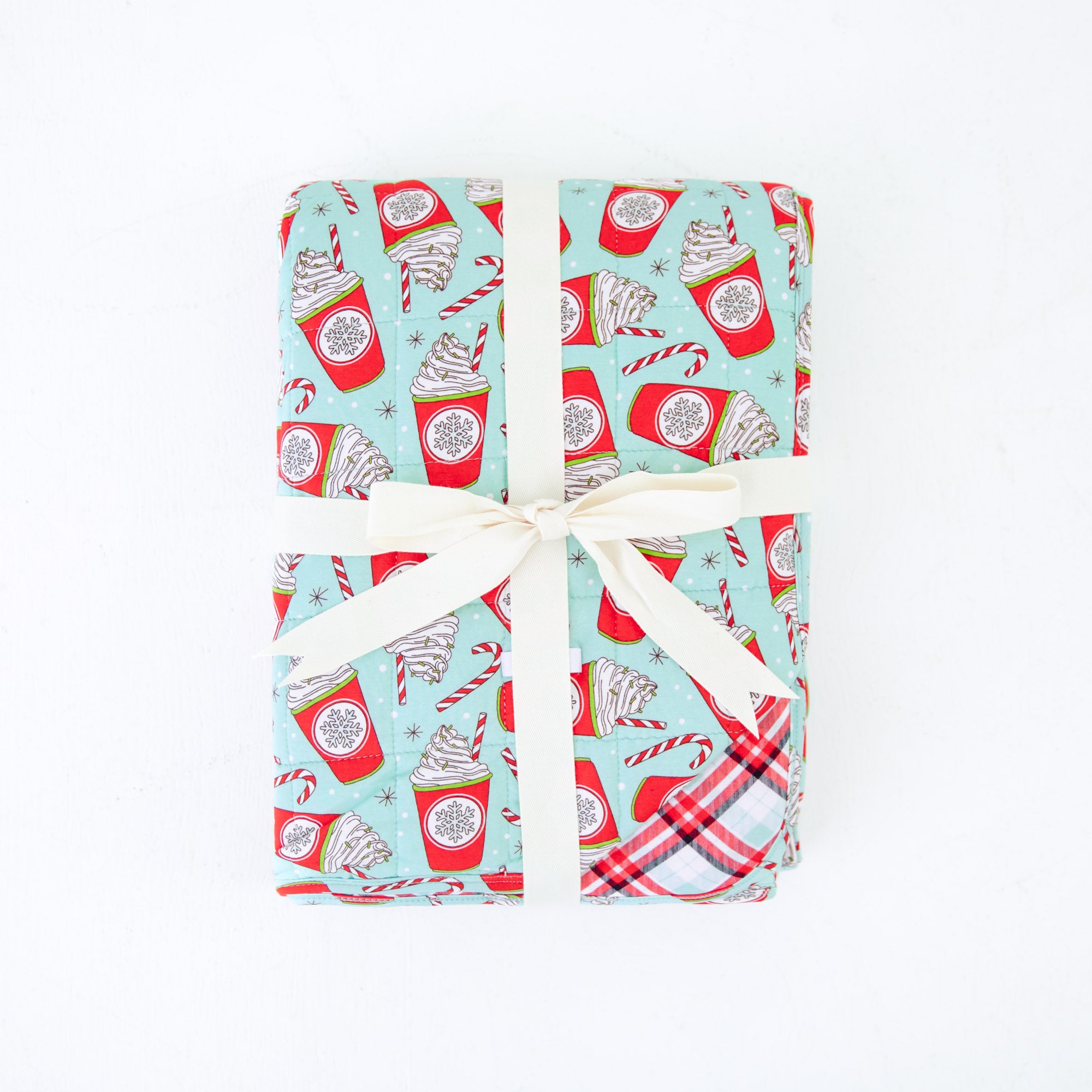 A Cup Of Cheer Quilted Bamboo Children's Blanket | Dreamiere