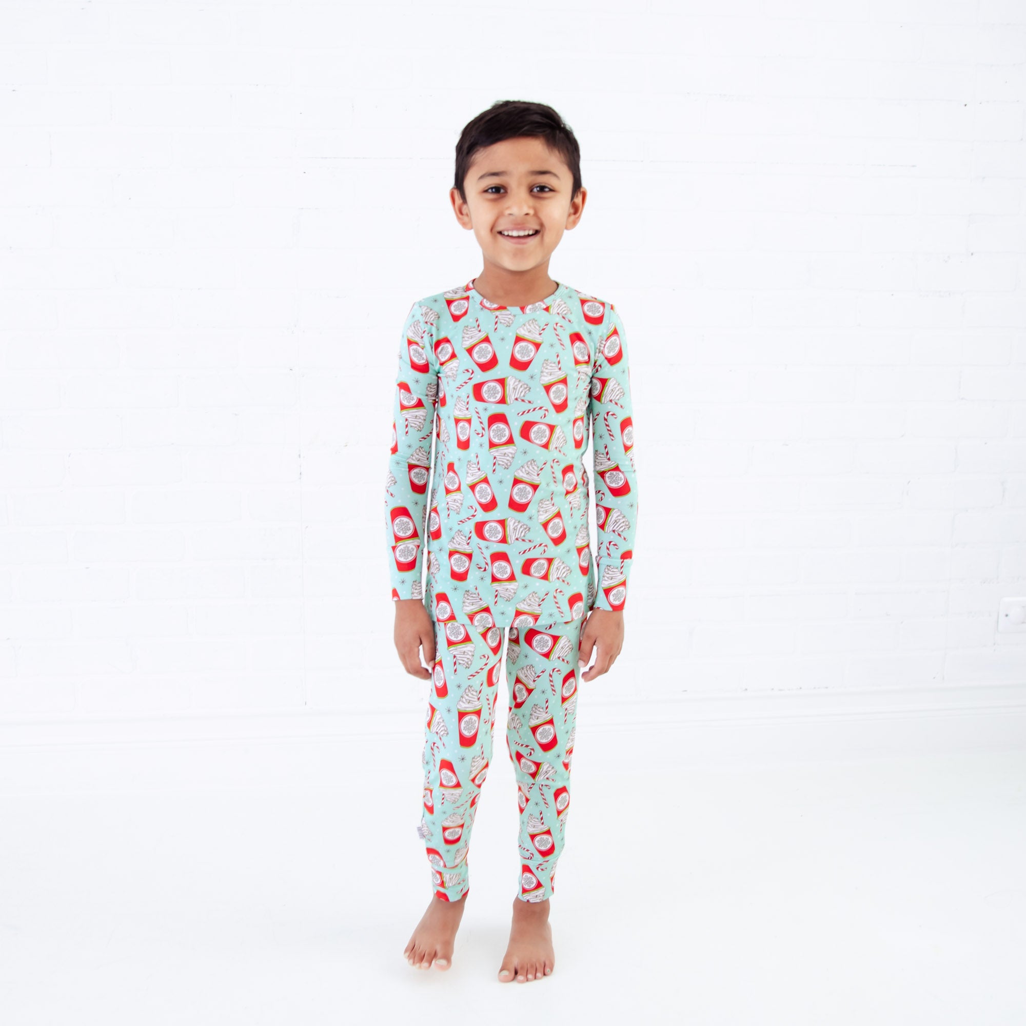 A Cup of Cheer Bamboo Baby Pajamas Set for Kids | Dreamiere