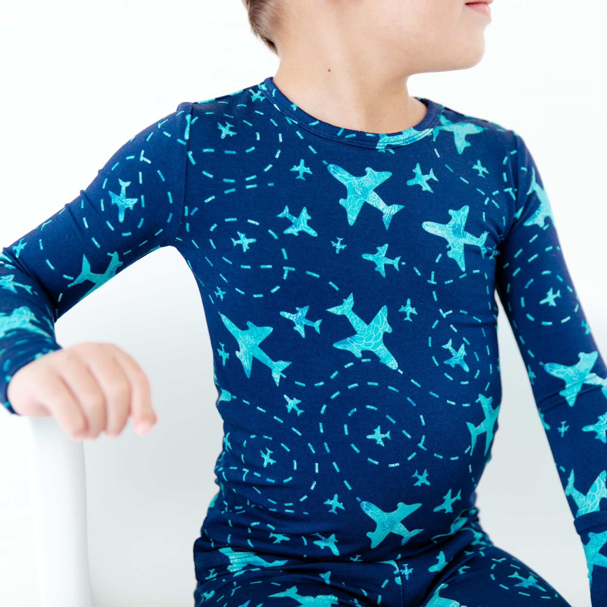 Airplane Mode Bamboo Baby Pajama Sets for kids – Dreamiere