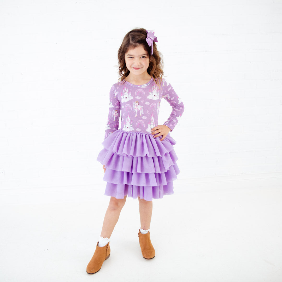 Purple Castles Tutu Twirler Dress | Dreamiere