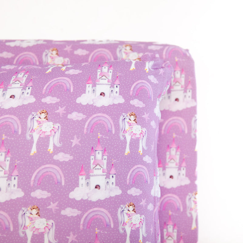 Purple Castles Bamboo Twin Sheet | Dreamiere