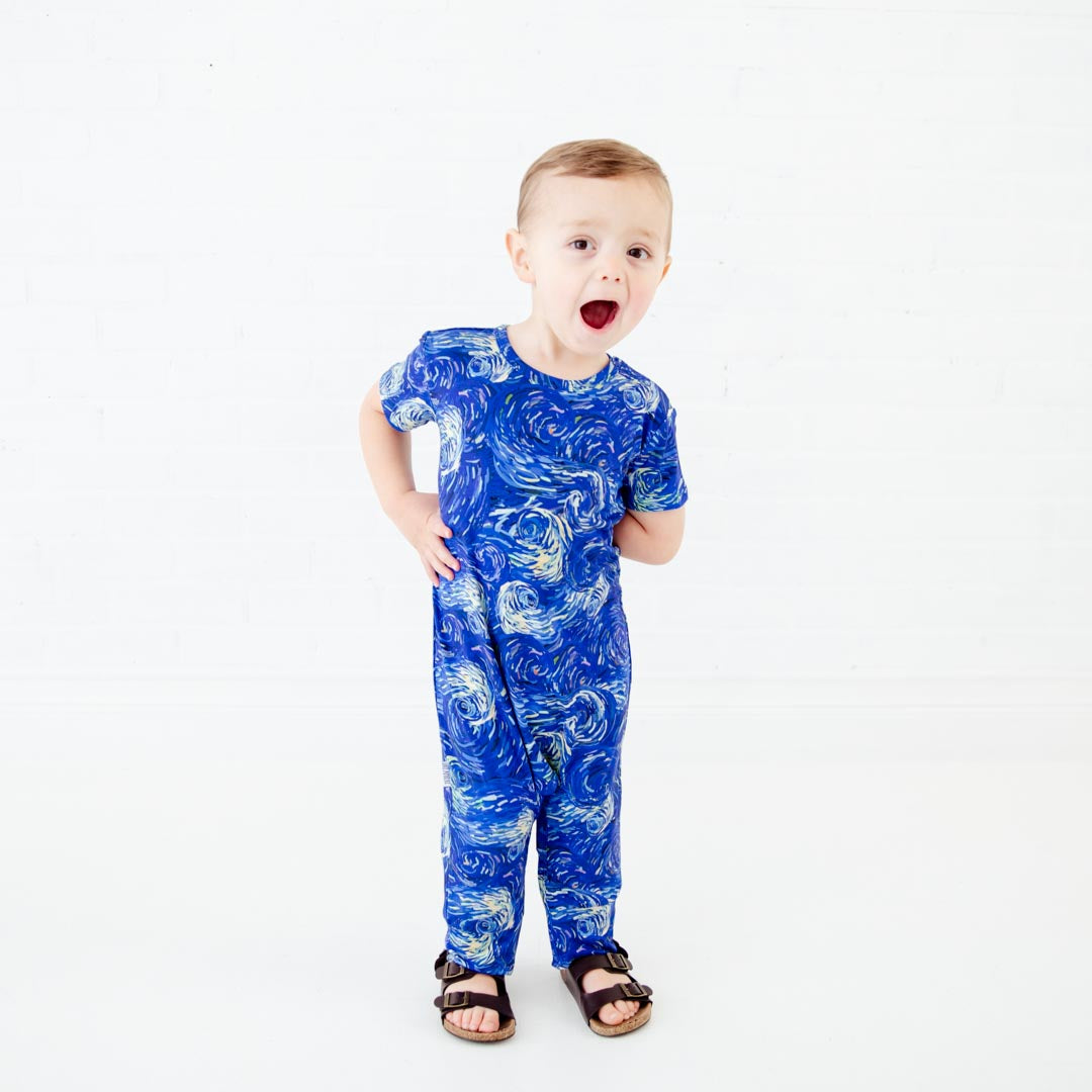 Van Gogh Short Sleeve Romper | Dreamiere