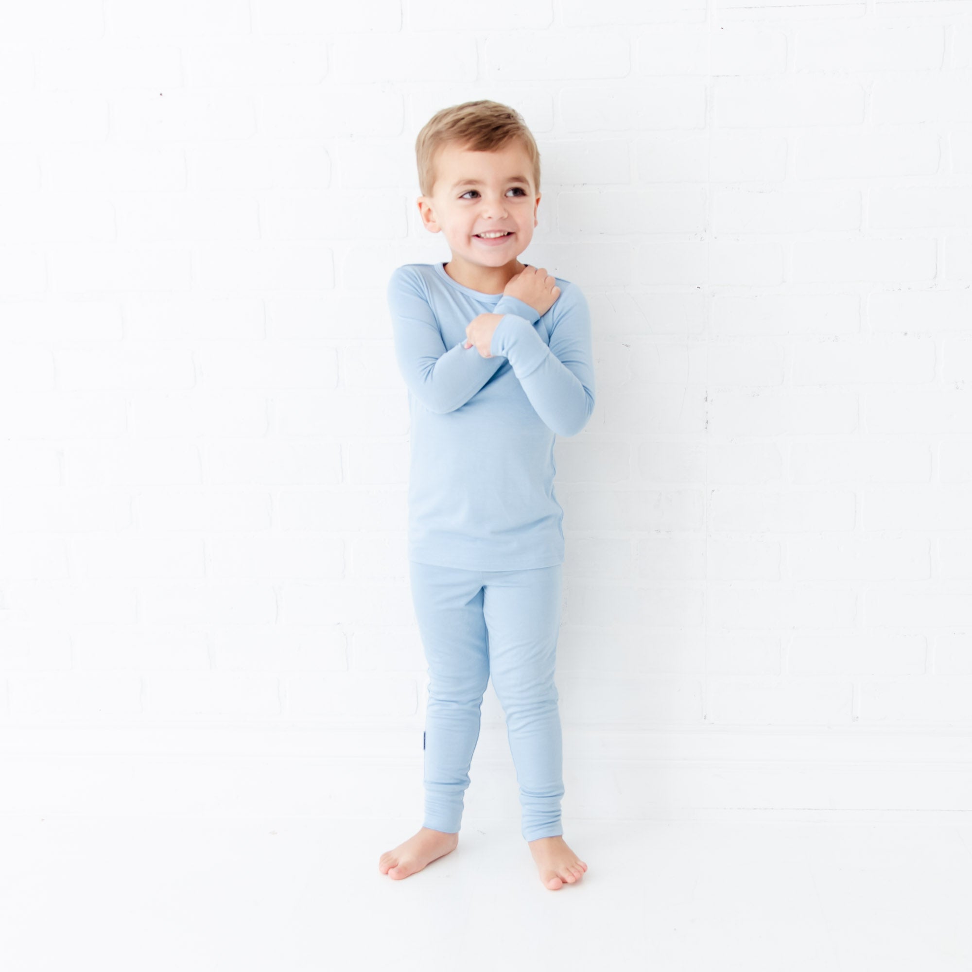 Celestial Blue Bamboo Baby Pajama Sets for kids – Dreamiere