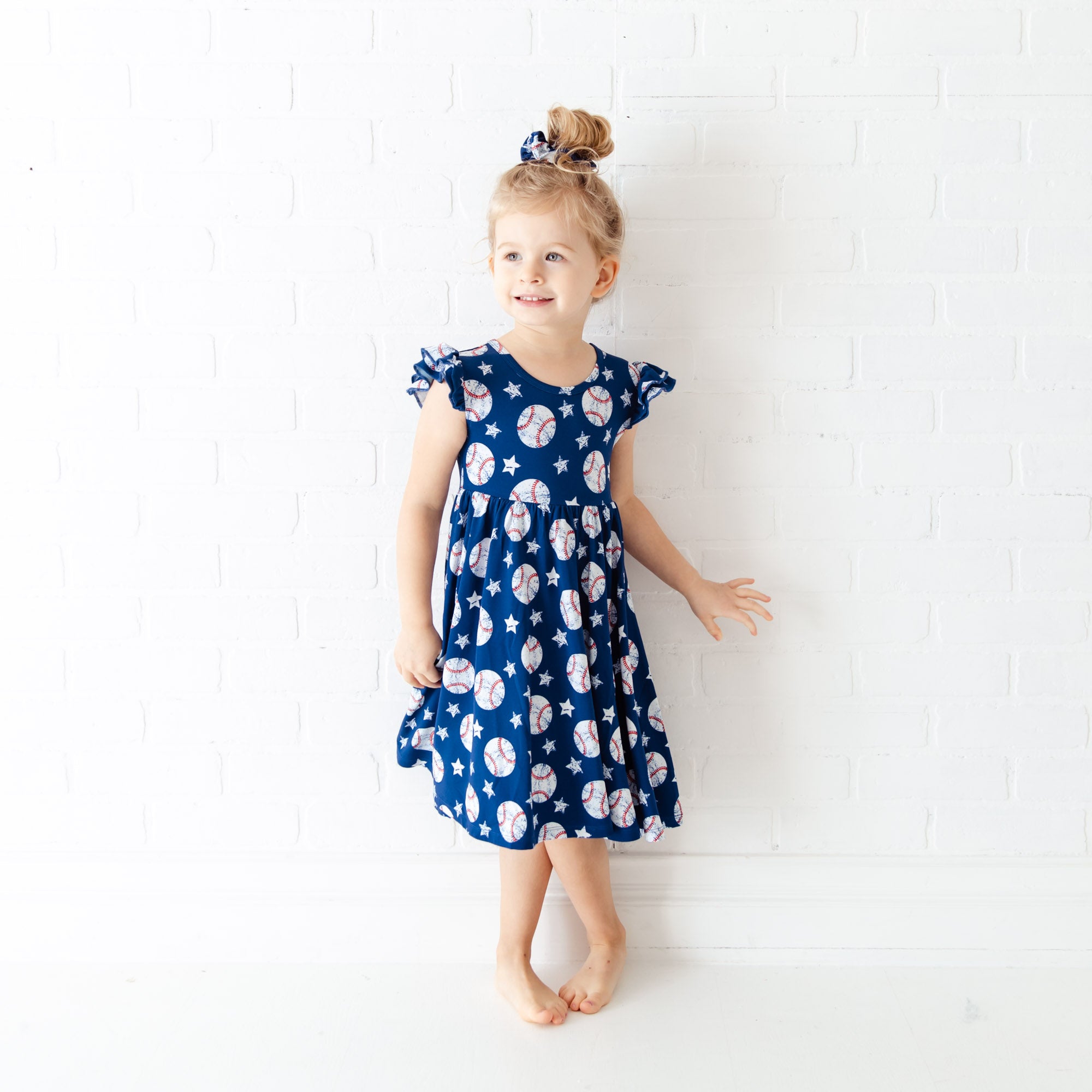 Super Comfortable Bamboo Twirler Girls Dress | Dreamiere
